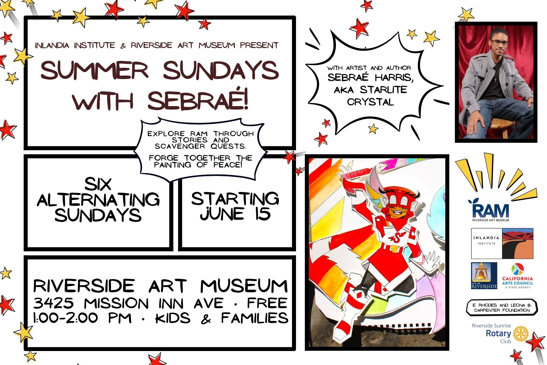 Summer Sundays with Sebraé - Riverside Art Museum & The Cheech